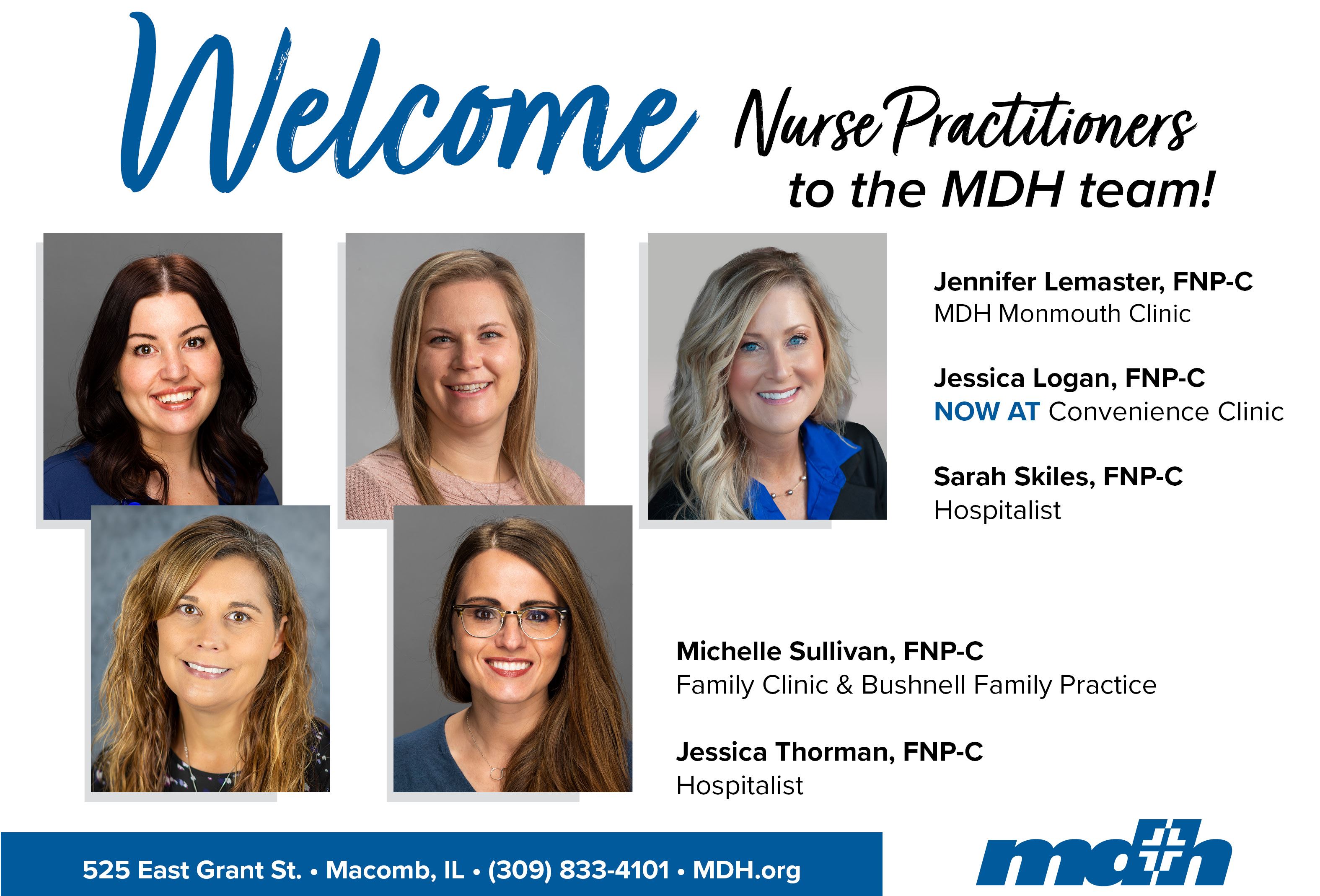MDH Welcomes New Nurse Practitioners